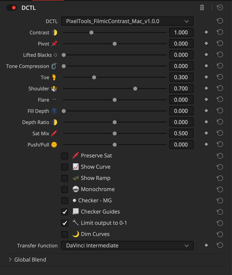 Filmic/Contrast™ DCTL | PixelTools DCTL Plug-In